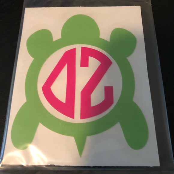 Other | Delta Zeta Turtle Decal | Poshmark